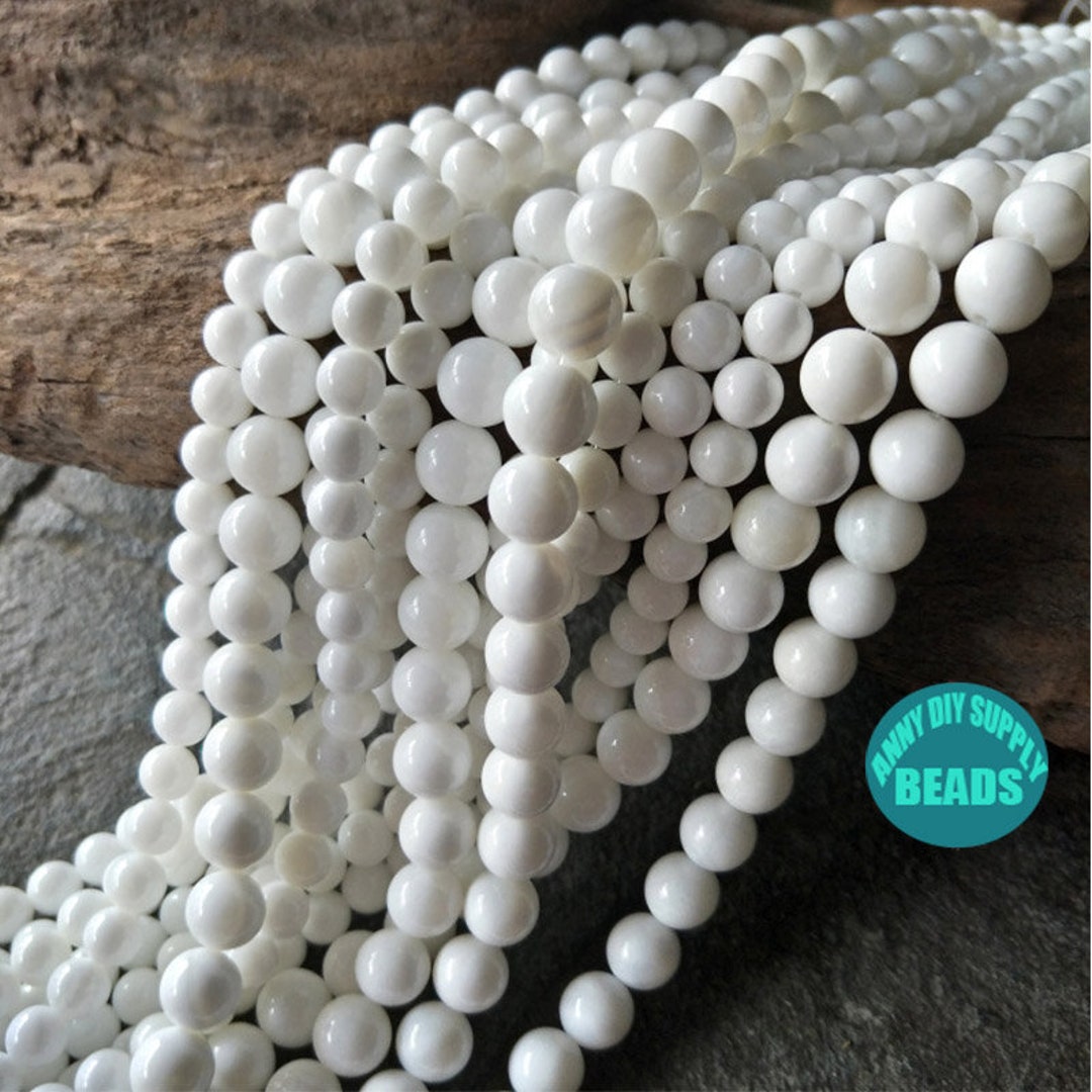 White Shell Beads,natural Beads,mother of Pearl Beads,shell Beads,white ...
