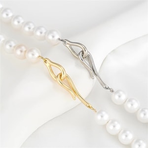 14K Real Gold Plated Brass Pearl Clasp,fish Hook Clasp,necklace Clasp ...