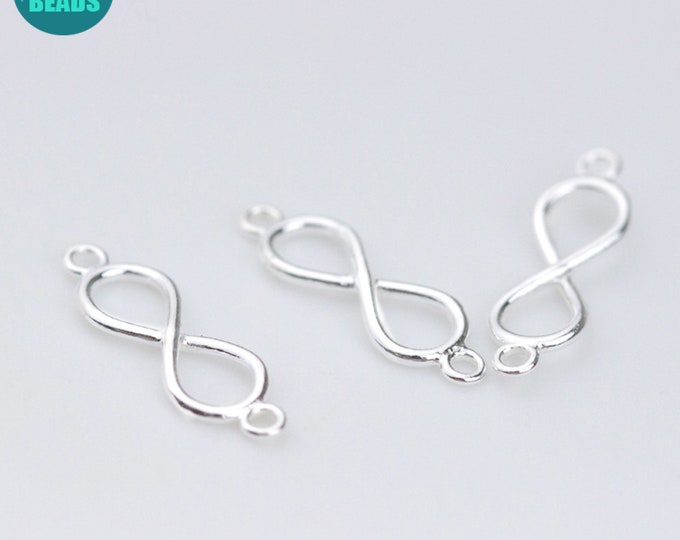 925 Sterling Silver Connector Size 25x14 Mm, Silver Link Component ...