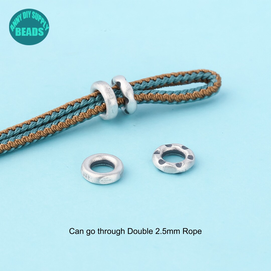 S925 Solid Sterling Silver Closed Ring Connector,thick Circle Ring ...