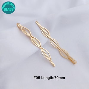 14k Real Gold Plated Hair Pins,hair Accessories,hair Clip,wedding Hair ...