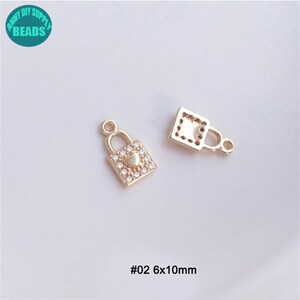 14k Gold Plated CZ Micro Paved Charms,musical Notes Charm,flower Charm ...