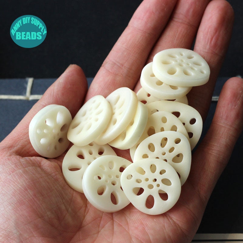 Ivory Nut Carved Lotus Root Charms2.5mm-3.6mm Lotus - Etsy
