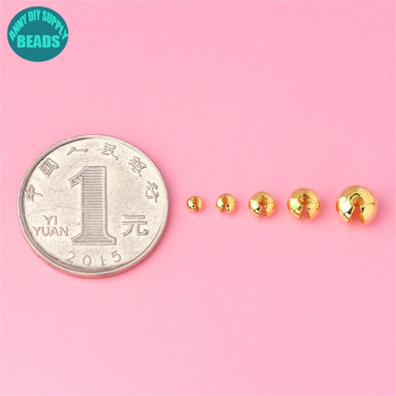 S925 Sterling Silver Crimp Cover Bead,silver Crimp Covers,cover Beads ...