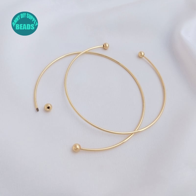 Gold Wire Bangle - Etsy