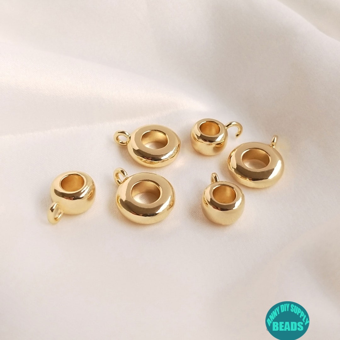 5/10/20/50PCS 14K Gold Plated Brass Shiny Gold Pinch Bails,pendant ...