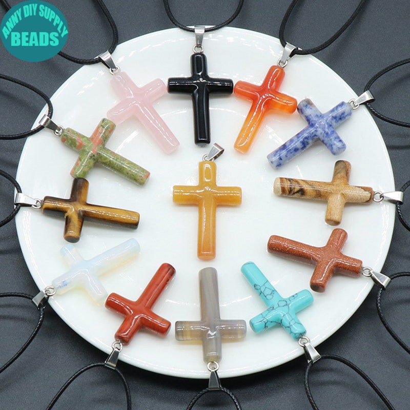 Gemstone Cross - Etsy