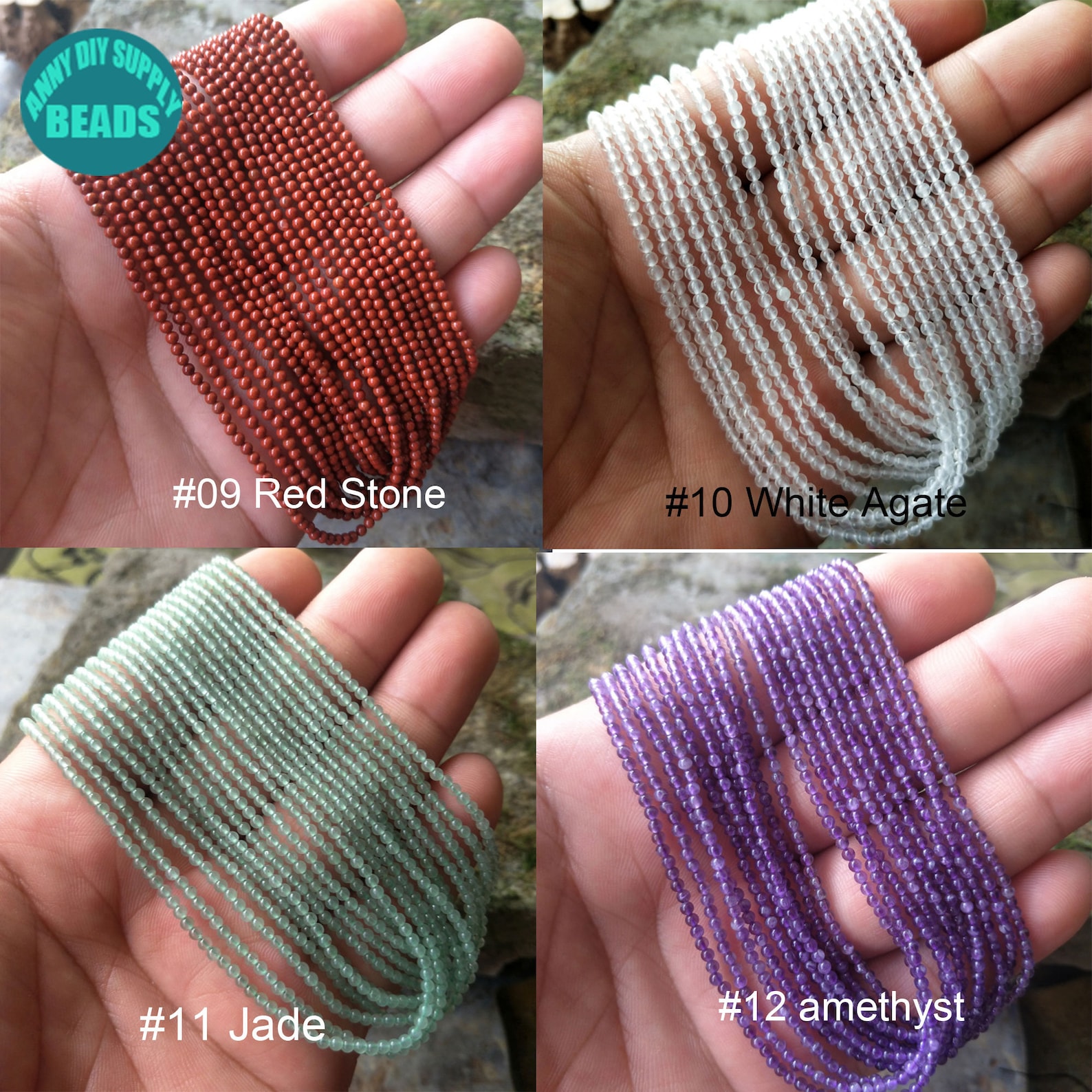 2mm Small Size Smooth Round Gemstone Beads,jade Beads,sodalite Beads ...