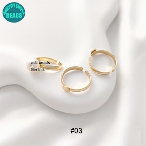 14K Gold Plated Brass Rings,finger Ring Support,ring Support With Peg ...