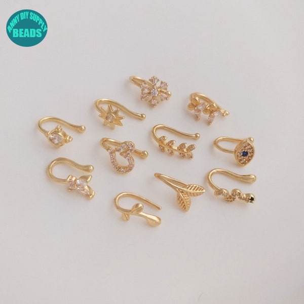 Nose Cuff Gold - Etsy