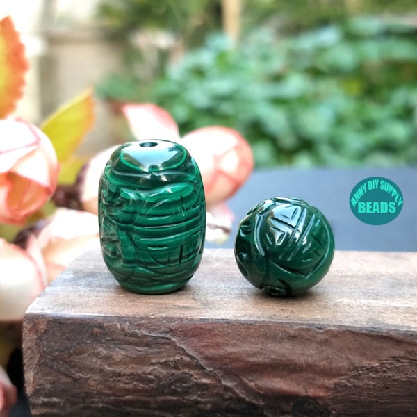 Malachite Beads - Etsy