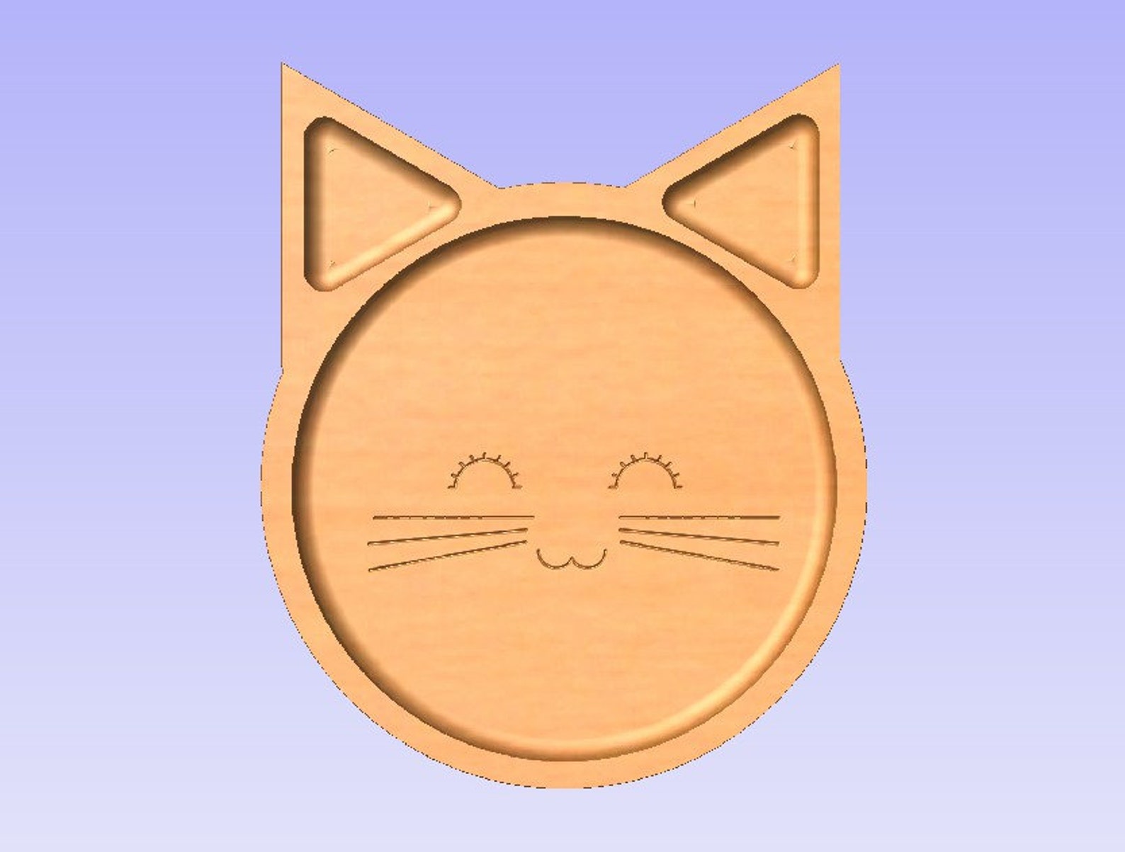 CNC files for Wooden Animal Plates DXF SVG pdf Vcarve | Etsy