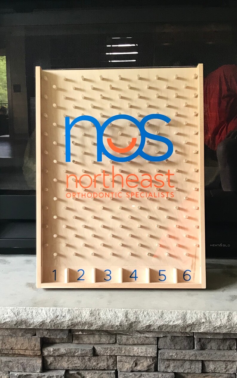 24 x 18 custom logo Plinko game board promote your business | Etsy