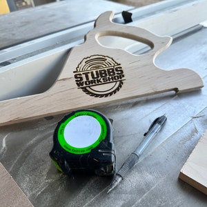 Personalized Table Saw Push Stick - Laser Engraved Gift for Woodworker ...