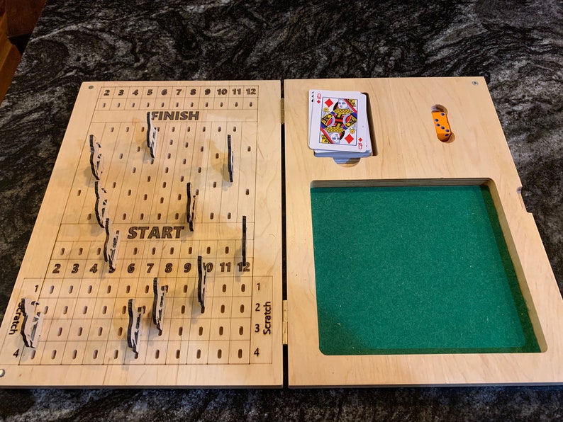 Personalized Horse Race Game Fun Wooden Table Top Gambling - Etsy