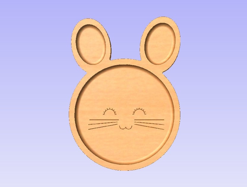 CNC files for Wooden Animal Plates DXF SVG pdf Vcarve | Etsy