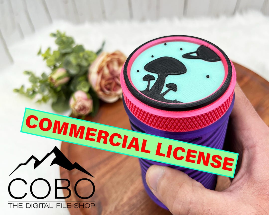 COMMERCIAL LICENSE Storage Containers With Screw on Lid STL 3MF File ...