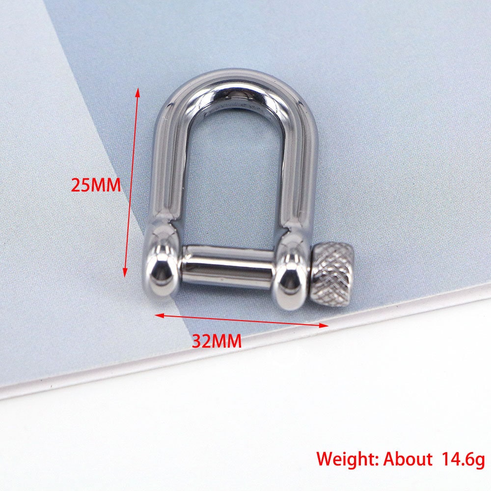 10PCS Stainless Steel U Shackle Clasp End Closure Component - Etsy