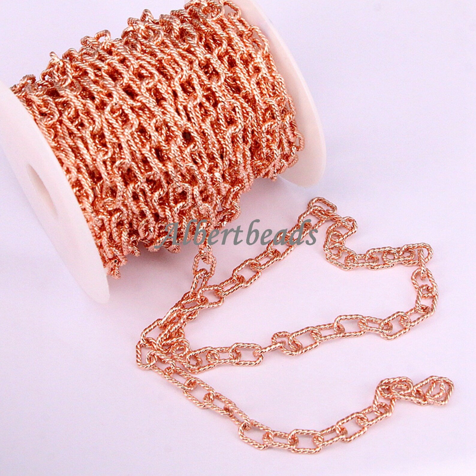 A339-9634 Oval Link Chains, Brass Metal Chain Supplies, Chains for ...