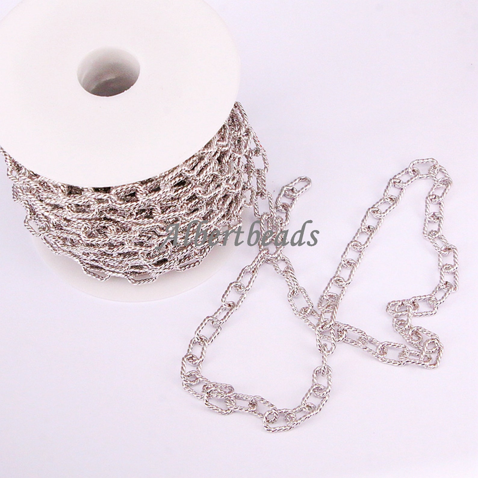A339-9634 Oval Link Chains, Brass Metal Chain Supplies, Chains for ...