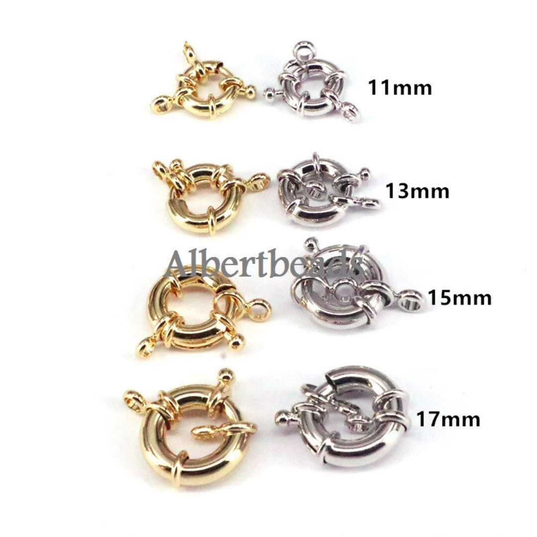 20PCS, Sailor's Clasp, Spring Connector Clasp, Spring Connector Clasp ...