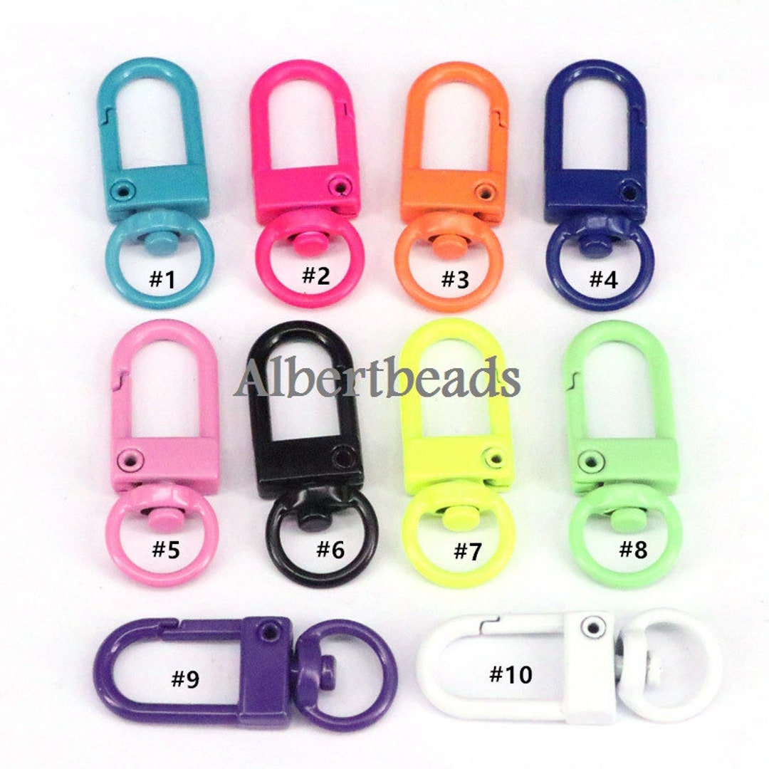 5PCS Lobster Clasps Closure Clips Colorful Keychain Hook - Etsy
