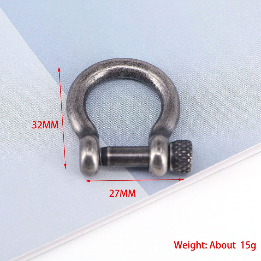 10PCS, Stainless Steel U Shackle Clasp End Closure Component, Large ...