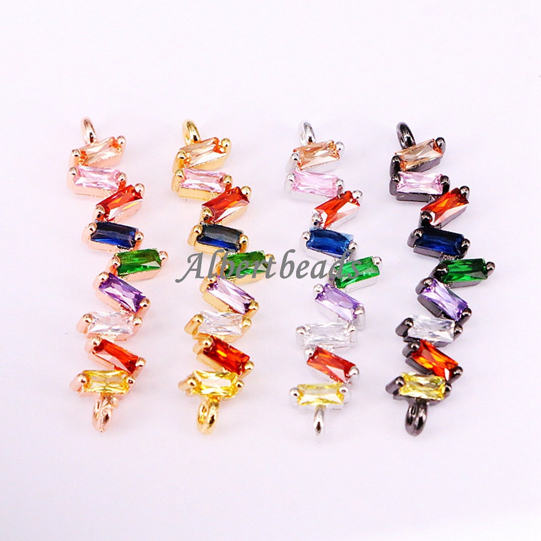 A338-0322 Rainbow CZ Pendant Rainbow Cz Necklace Pendant - Etsy