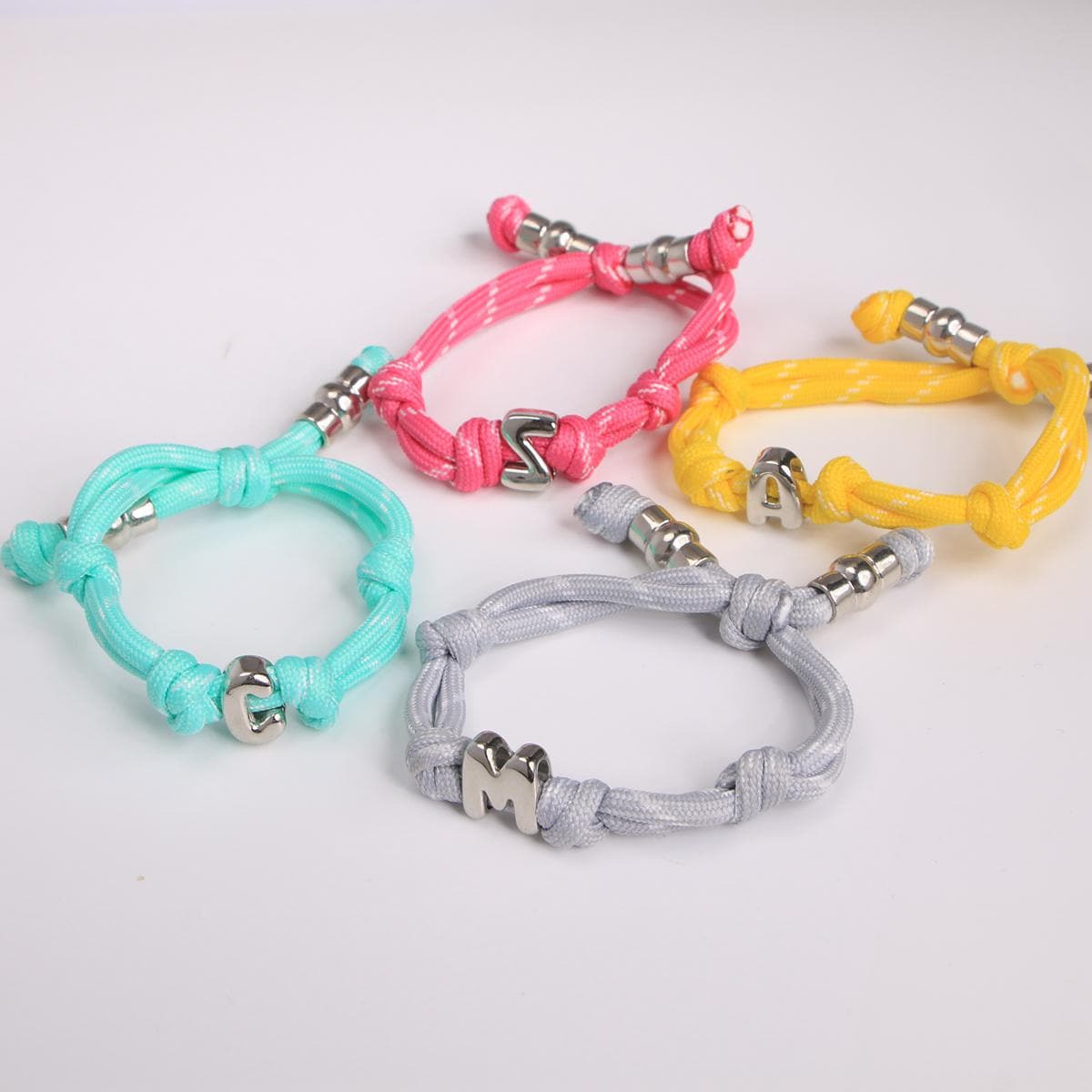 10-26pcs,gold Silver Color Letter Connector Bead, Balloon Alphabet ...