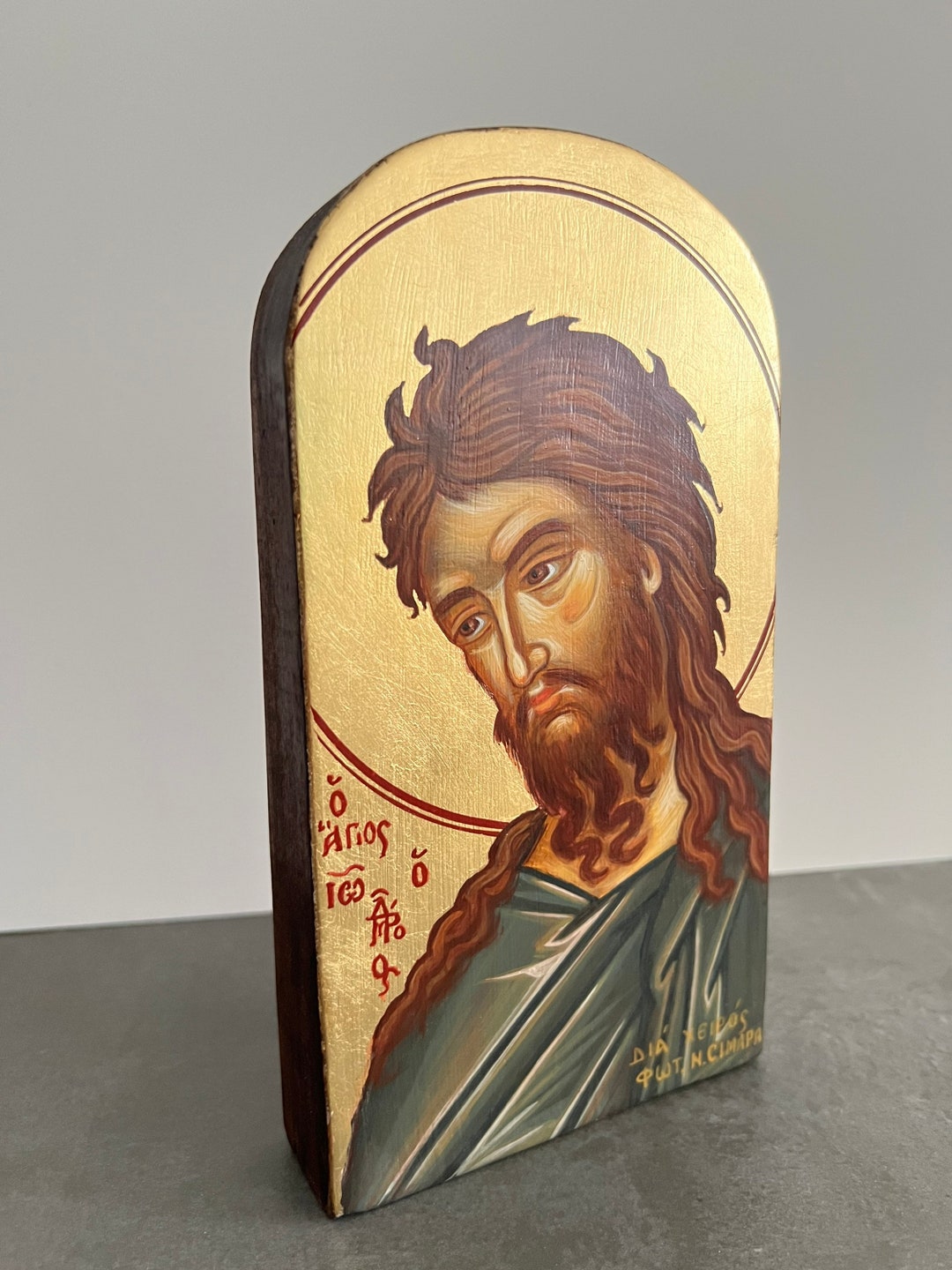 Saint John the Baptist Iconography Orthodox Icon Handmade Gift Greek - Etsy