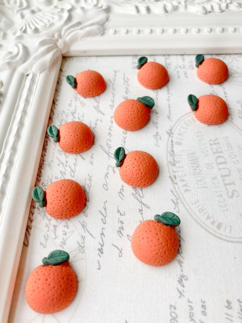 Orange Magnets or Pushpins Fruit Magnets Orange Pushpins - Etsy