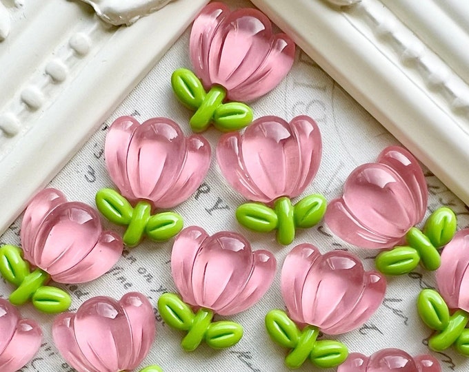 Tulip Magnets, Pink Tulip Magnets, Pastel Tulip Magnets, White Tulip ...