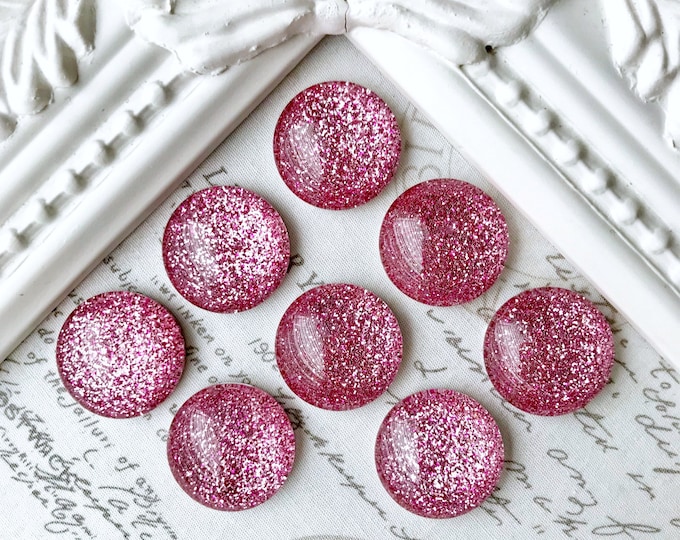 Pink Glitter Magnet or Pushpins, Very Strong Magnets, Pink Glitter ...