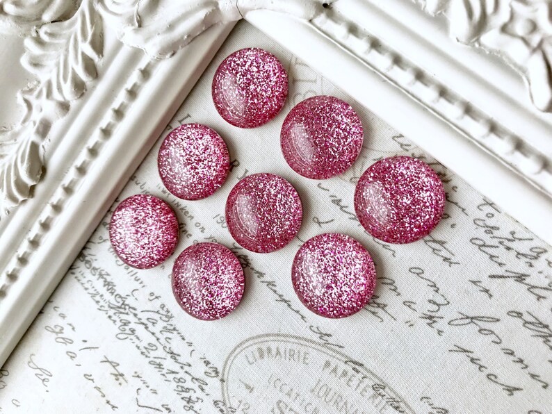Pink Glitter Magnet or Pushpins Very Strong Magnets Pink - Etsy