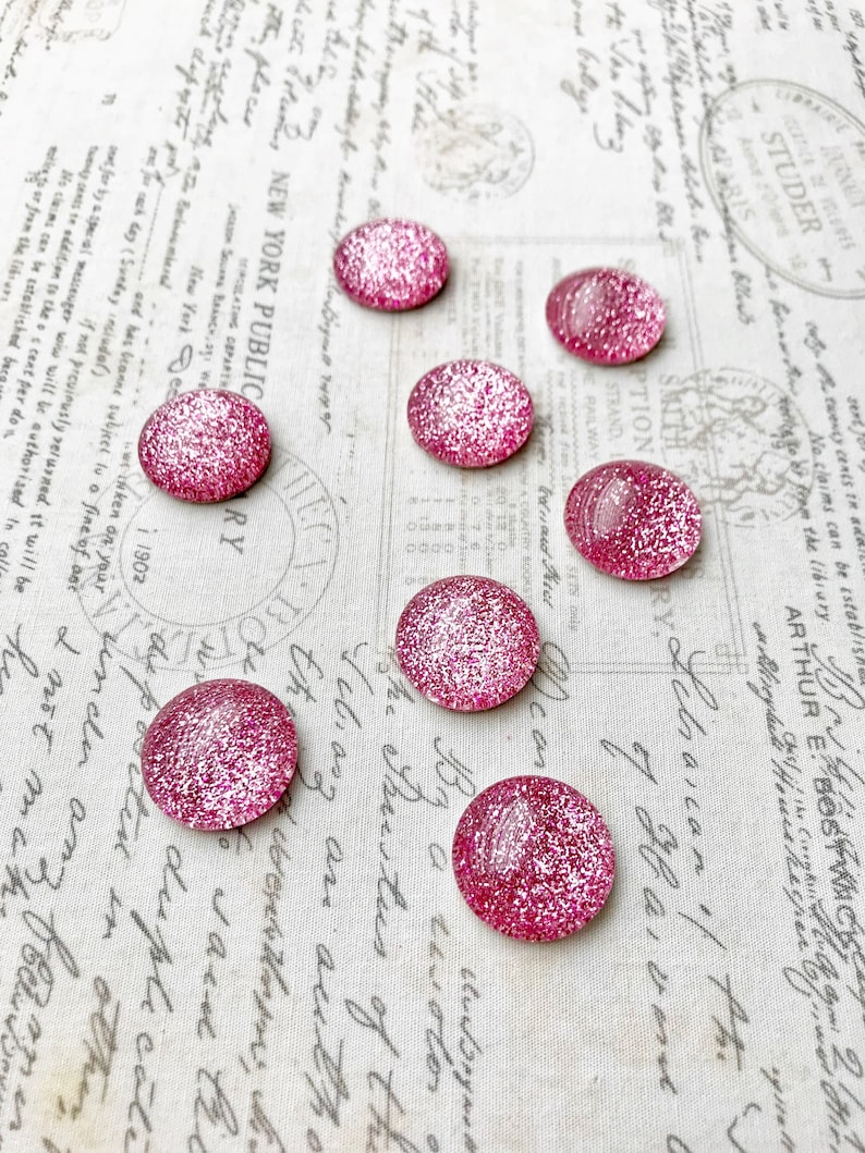 Pink Glitter Magnet or Pushpins Very Strong Magnets Pink - Etsy