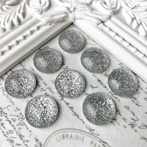 Silver Glitter Magnet Set, Silver Glitter Pushpins, Decorative Pushpins ...
