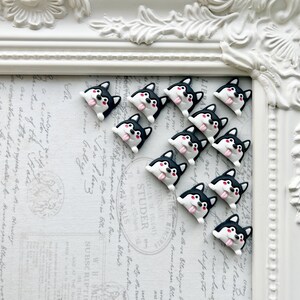 Husky Magnet, Dog Magnet, Happy Dog Magnet, Dog Figurine, Fridge ...