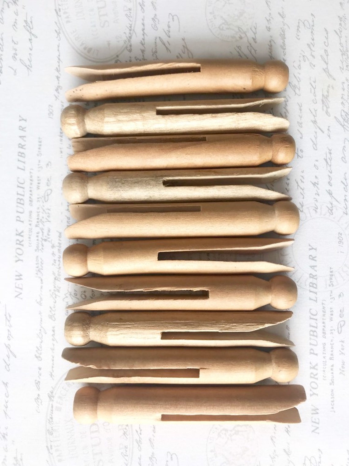 Vintage Clothespins Peg Clothespins Wedding Clothespins | Etsy