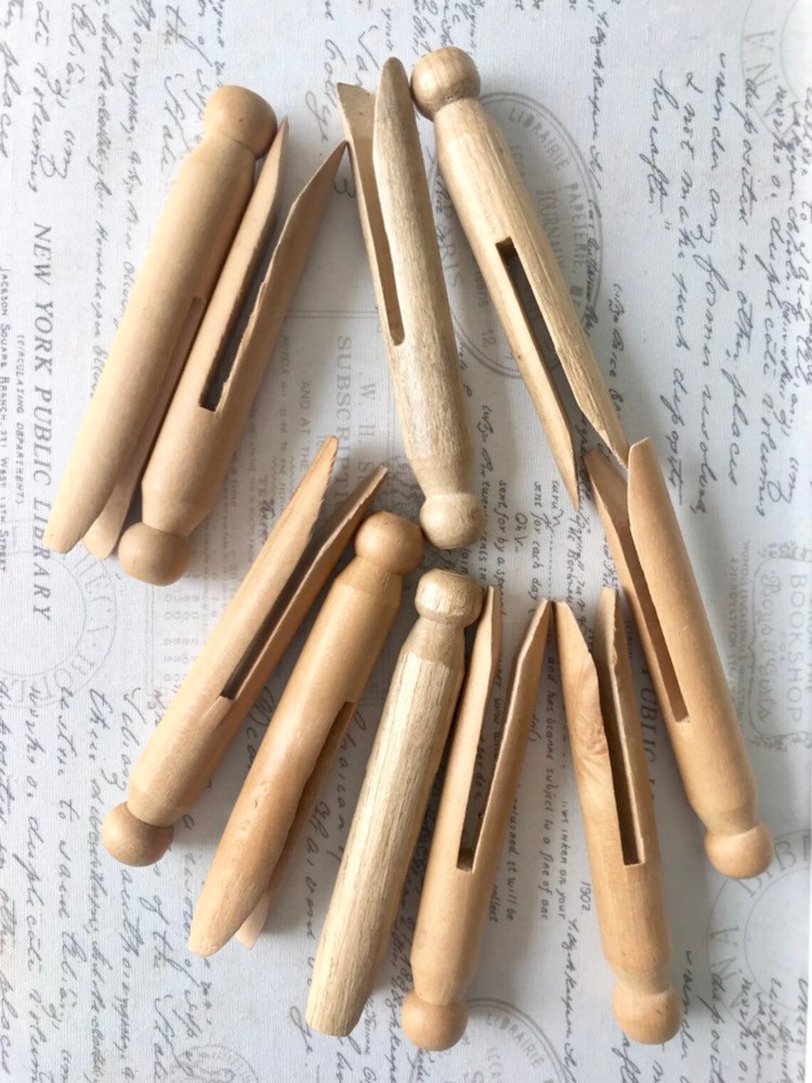 Vintage Clothespins Peg Clothespins Wedding Clothespins | Etsy