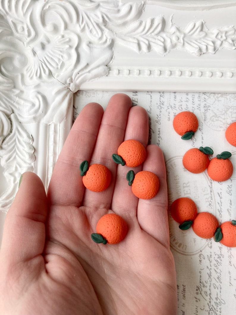 Orange Magnets or Pushpins, Fruit Magnets, Orange Pushpins, Orange ...