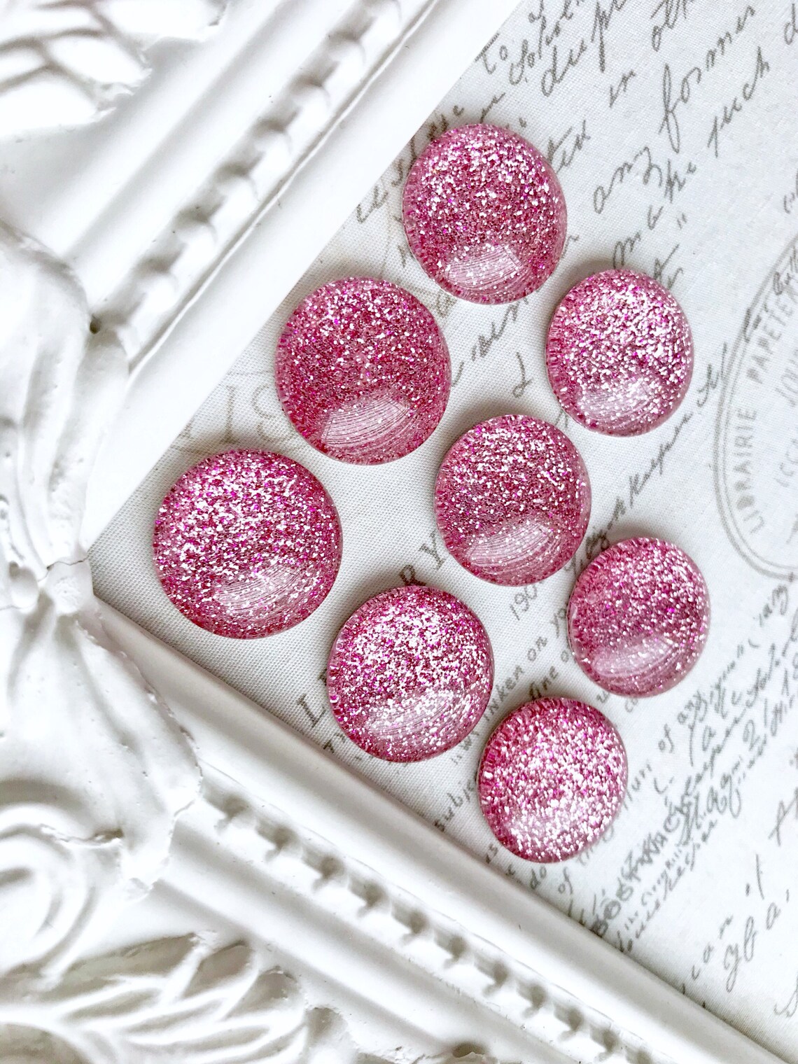 Pink Glitter Magnet or Pushpins Very Strong Magnets Pink | Etsy