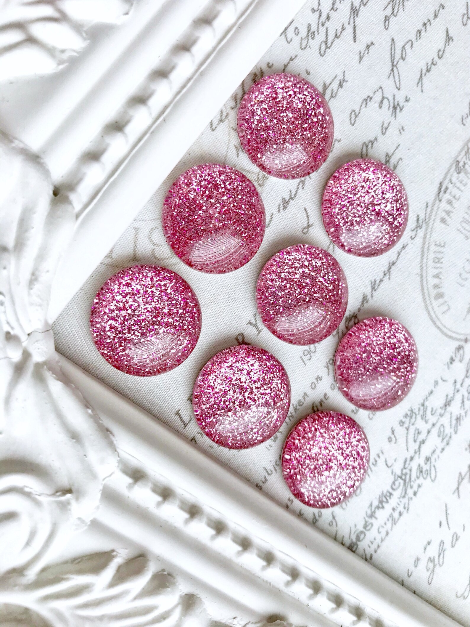 Pink Glitter Magnet or Pushpins Very Strong Magnets Pink - Etsy