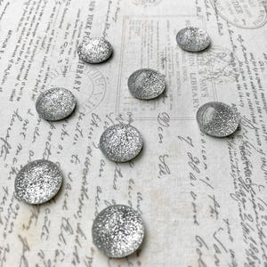 Silver Glitter Magnet Set, Silver Glitter Pushpins, Decorative Pushpins ...