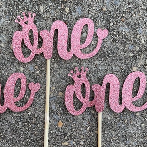 One Cupcake Topper, First Birthday Cupcake, First Birthday Decor, First ...