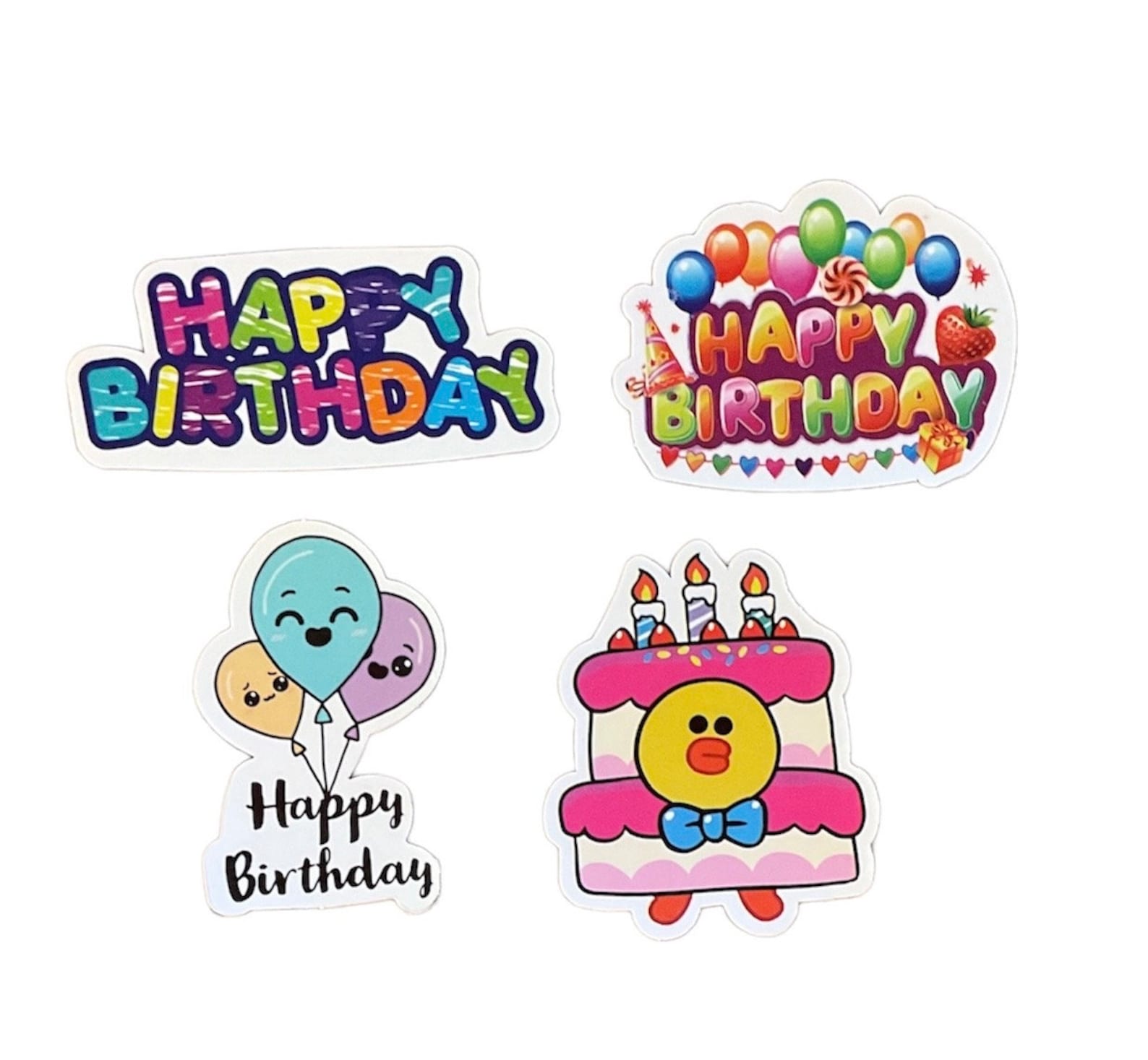 50 PCS Birthday Sticker Pack, Happy Birthday Stickers, Waterbottle ...