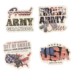 50 PCS US Army Sticker Pack, Military Stickers, Proud Army Mom ...