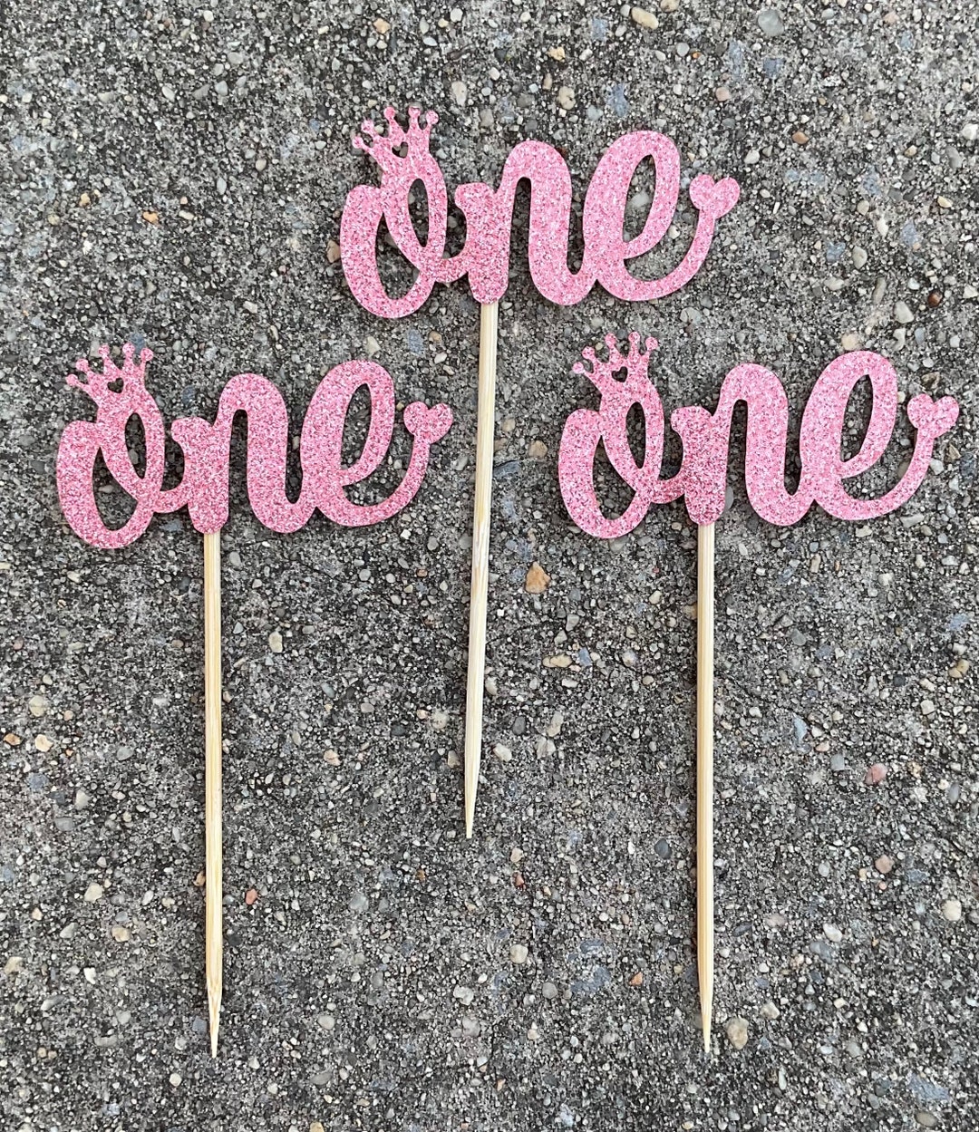One Cupcake Topper, First Birthday Cupcake, First Birthday Decor, First ...