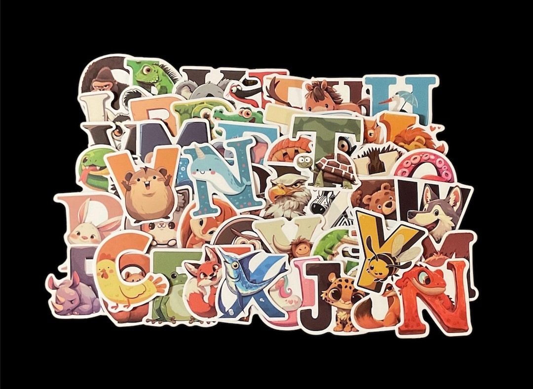 50 PCS Alphabet Lore Sticker Pack, Scrapbook Stickers, Gift for Teacher ...