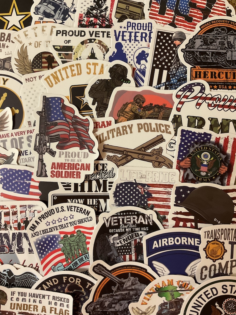 50 PCS US Army Sticker Pack, Military Stickers, Proud Army Mom ...