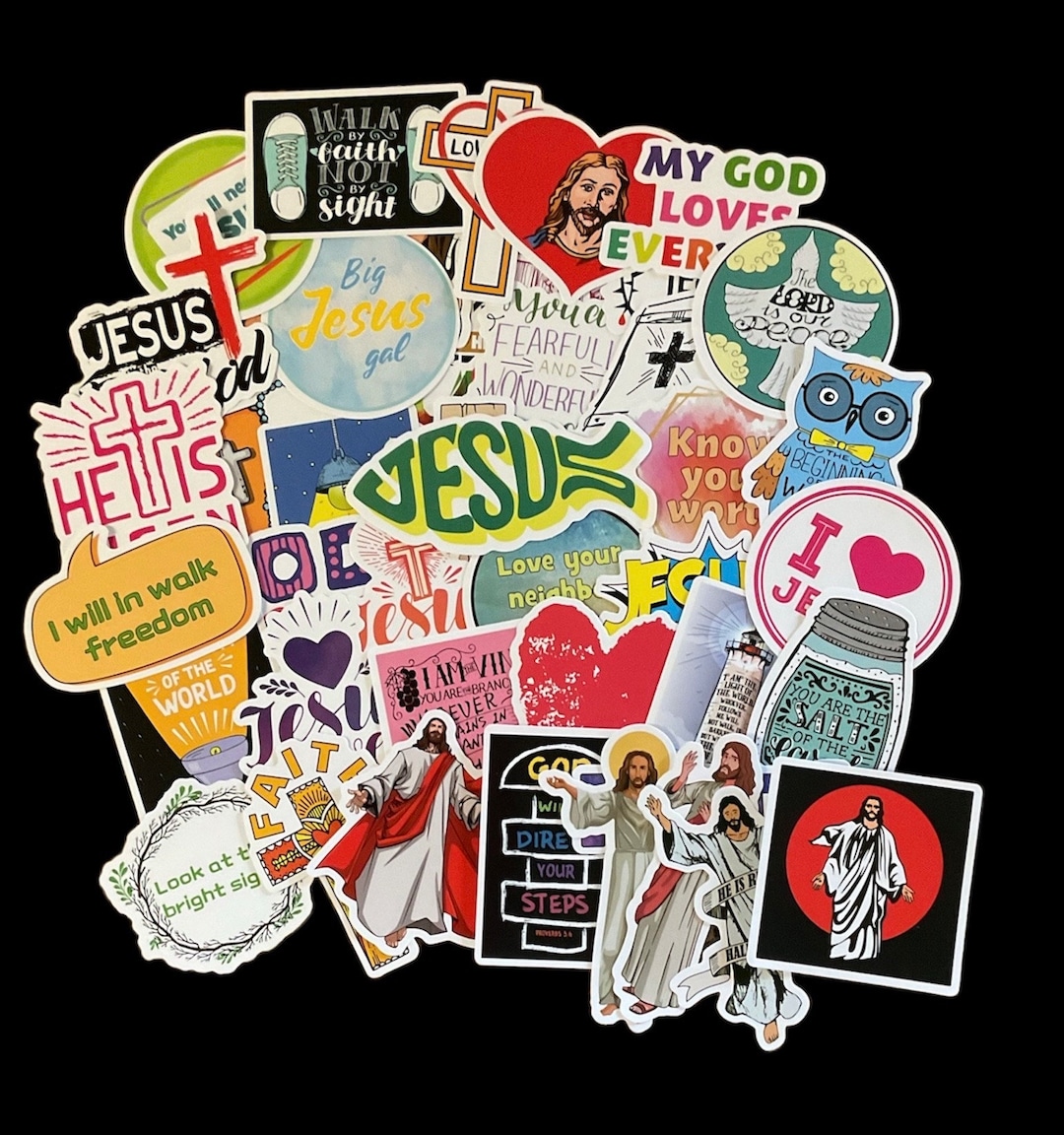50 PCS Bible Inspired Sticker Pack/laptop Stickers/ Religious Sticker ...